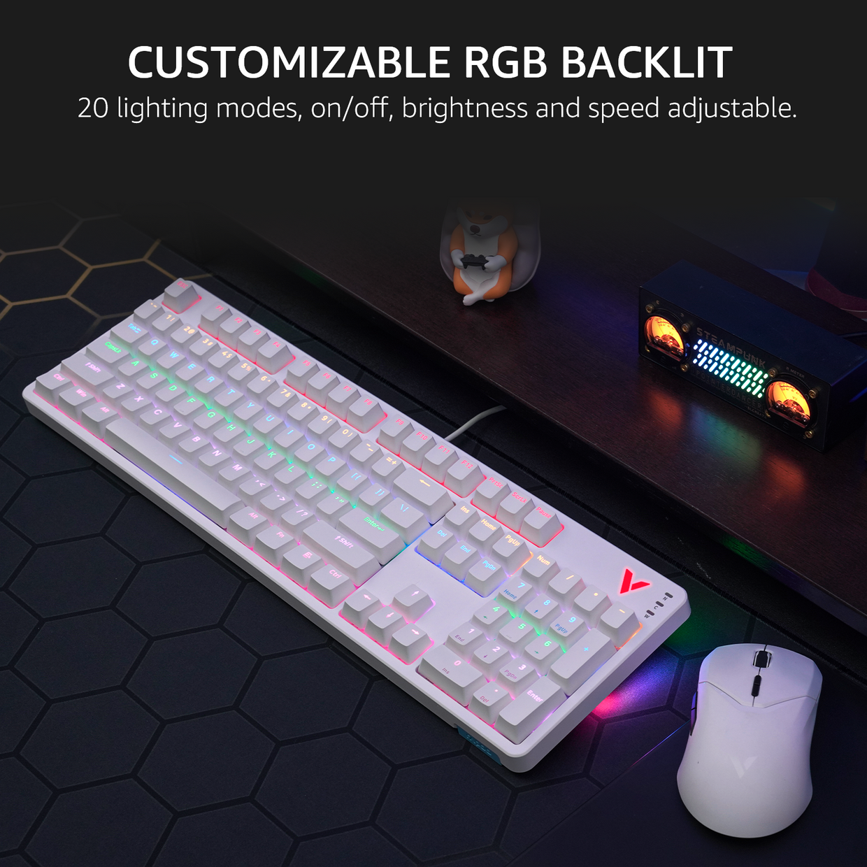 V500 Pro Wired Mechanical Keyboard in Full-Size, 1800 Compact & TKL – RAPOO