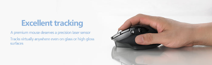MT750 Ergonomic Wireless Laser Mouse with Thumb Rest – RAPOO
