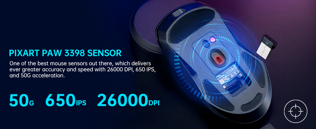 VT9Pro Wireless Gaming Mouse with PAW3398 Sensor & 4K Polling – RAPOO